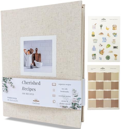 Amazon.com : Moncur Home Recipe Book To Write In Your Own Recipes Set ...