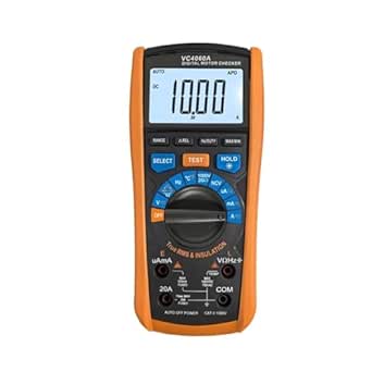 Capacitor Tester, Digital Insulation Resistance Tester True RMS AC DC ...