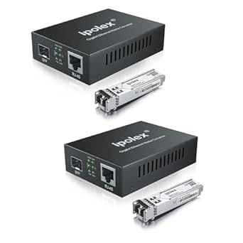 Amazon.com: ipolex Gigabit Multi-Mode LC Fiber to Ethernet Media ...