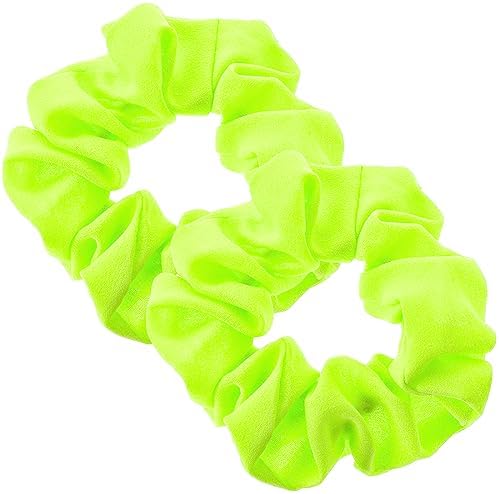 Amazon.com : 4Pcs Neon Scrunchies,Neon Hair Accessories,Neon Hair Ties ...