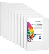 Amazon.com: GOTIDEAL Stretched Canvas, 11x14 Inch Set of 7, Primed ...