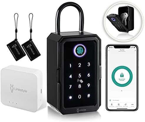 LINKSTYLE Matrix Key Lock Box with Wireless Hub for Anywhere Access ...