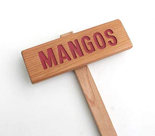 Amazon.com: MANGOS TREE MARKER, Fruit Tree Sign, Tropical Fruit Tree ...