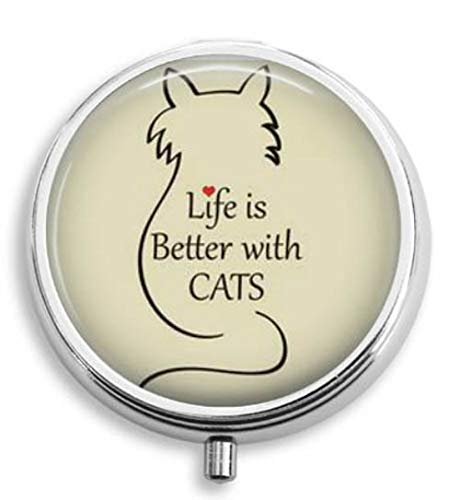 Amazon.com: Pill Box, Pillbox Case, Holder for Vitamins- Prescriptions ...