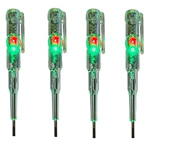 Non Contact AC Voltage LED Electric Continuity Tester Pen (Pack of 4 ...
