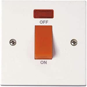 SNOWLITE UK 45A COOKER OUTLET (OR) 45A DP Switch WITH NEON (3x3): Buy ...