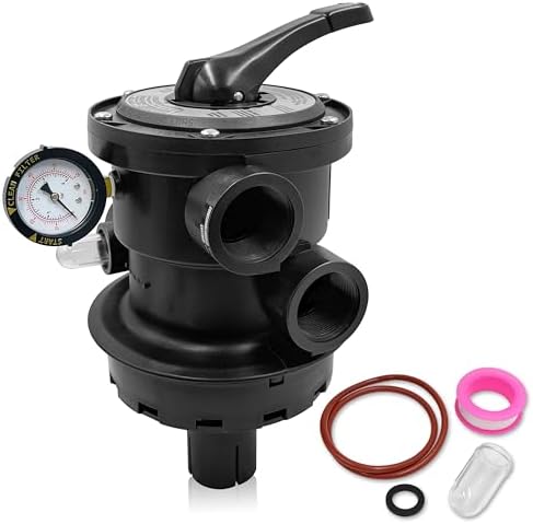 Amazon.com: Hayward SP0714T VariFlo Top-Mount Multiport Valve, Black ...