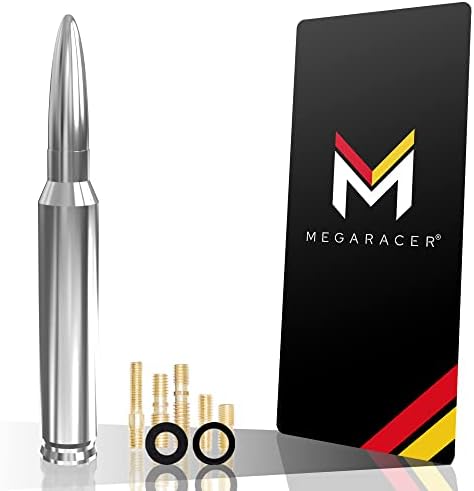 Amazon.com: VMS Racing 50 Cal Caliber CHROME CHROME TIP BULLET ANTENNA ...