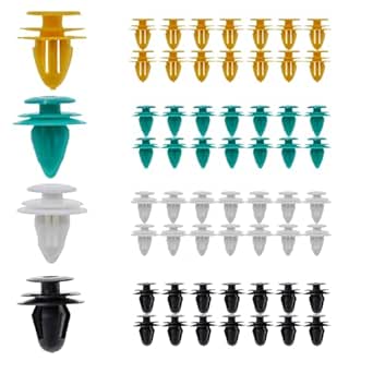 60 PCS Car Panel Clips, Four Sizes Ranging from 8mm to 10mm, Universal ...