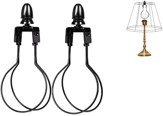 Creative Hobbies® Lamp Shade Light Bulb Clip Adapter Clip on with Shade ...