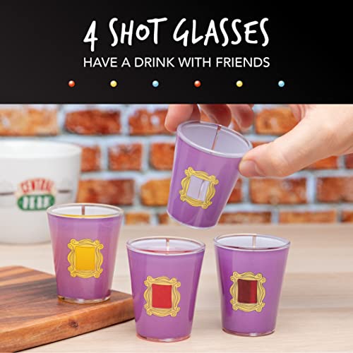 Paladone Friends TV Show Shot Glasses – Set of 4 – Monica’s Door Photo ...