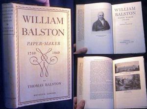 WILLIAM BALSTON Paper-Maker.: Thomas. Balston: Amazon.com: Books