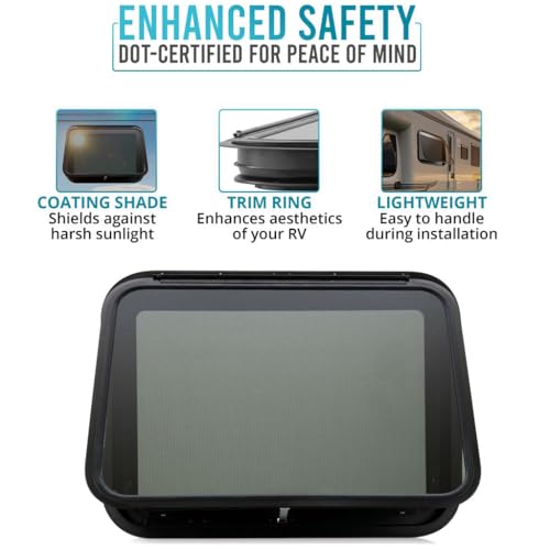 Snapklik.com : PROFLEX RV Exit Window 30 W X 20 H Ultra Thick Tempered ...