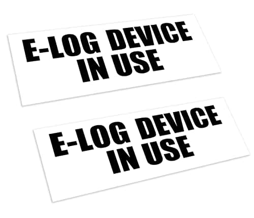 Amazon.com: 2pcs ELD Elog Device in USE electronic logbook decal like ...