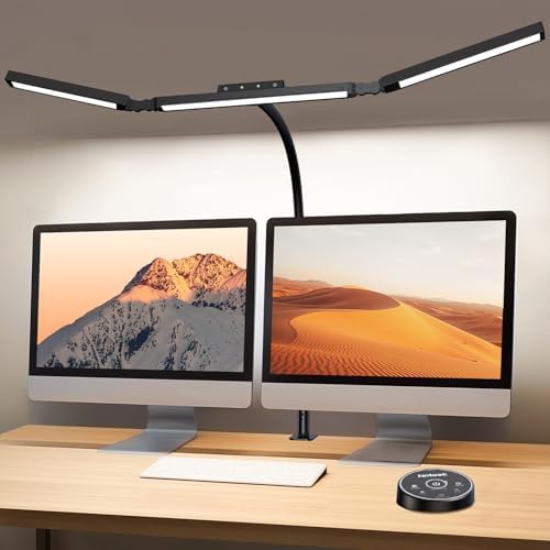 LED Desk Lamp for Home Office, 98CM Wide Multi-Screen Monitor Desk ...