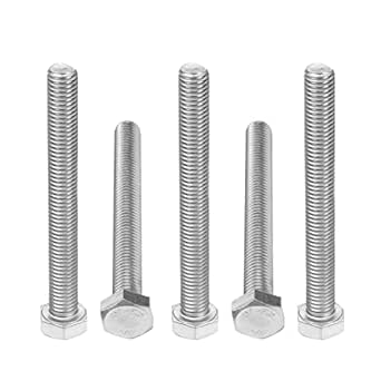 MroMax M10 Hex Bolt M10-1.5 x 90mm Hex Head Screw Bolts 304 Stainless Steel Fully Threaded Hex ...