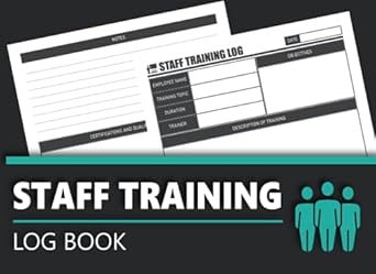 Amazon.com: Staff Training Log Book: Keep a Record for Employees ...