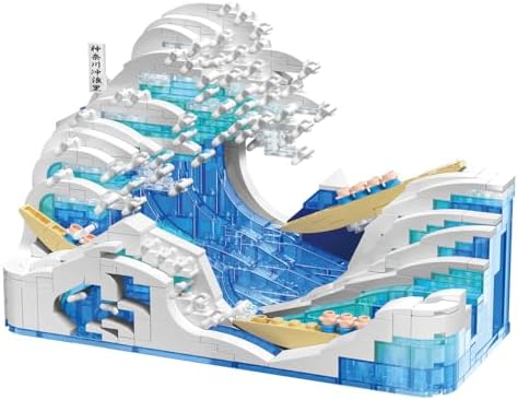 The Great Wave Micro Mini Building Set for Adults,Japan Kanagawa ...