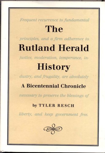 Amazon.co.jp: The Rutland Herald History, a Bicentennial Chronicle ...