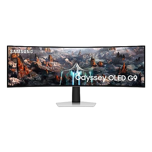 SAMSUNG 49" Odyssey G93SC Series OLED Curved Gaming Monitor, 240Hz, 0 ...