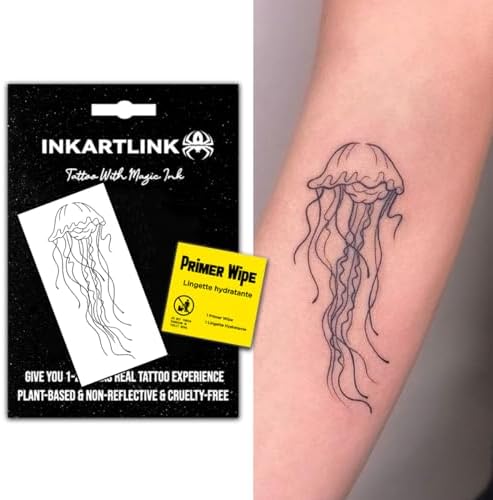 Amazon.com : INKARTLINK Tattoo Tech,2 Sheets Extra-Large Semi Permanent ...