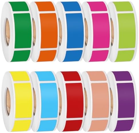 Amazon.com : 3000 PCS Rectangular Color Coding Stickers, 1.57 x 0.75 ...