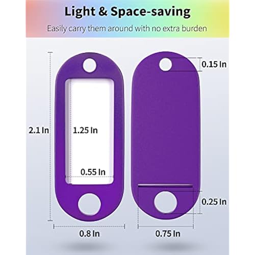 Snapklik.com : Uniclife 40 Pack Tough Plastic Key Tags