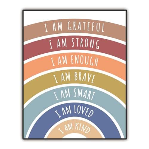 Amazon.com: I am Kind I am Brave I am Smart - Affirmations Art Print ...