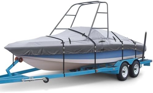 Seapisode 900D Ski & Wakeboard Tower Boat Cover, Waterproof Fade and Tear Resistant Boat Cover ...