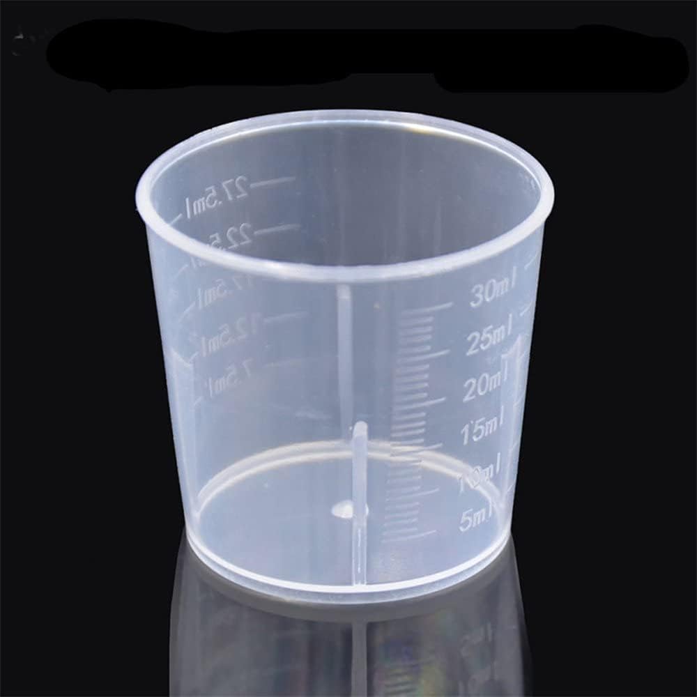 Amazon.com: 30ml Plastic Liquid Measuring Cups - Mini Clear Kitchen ...