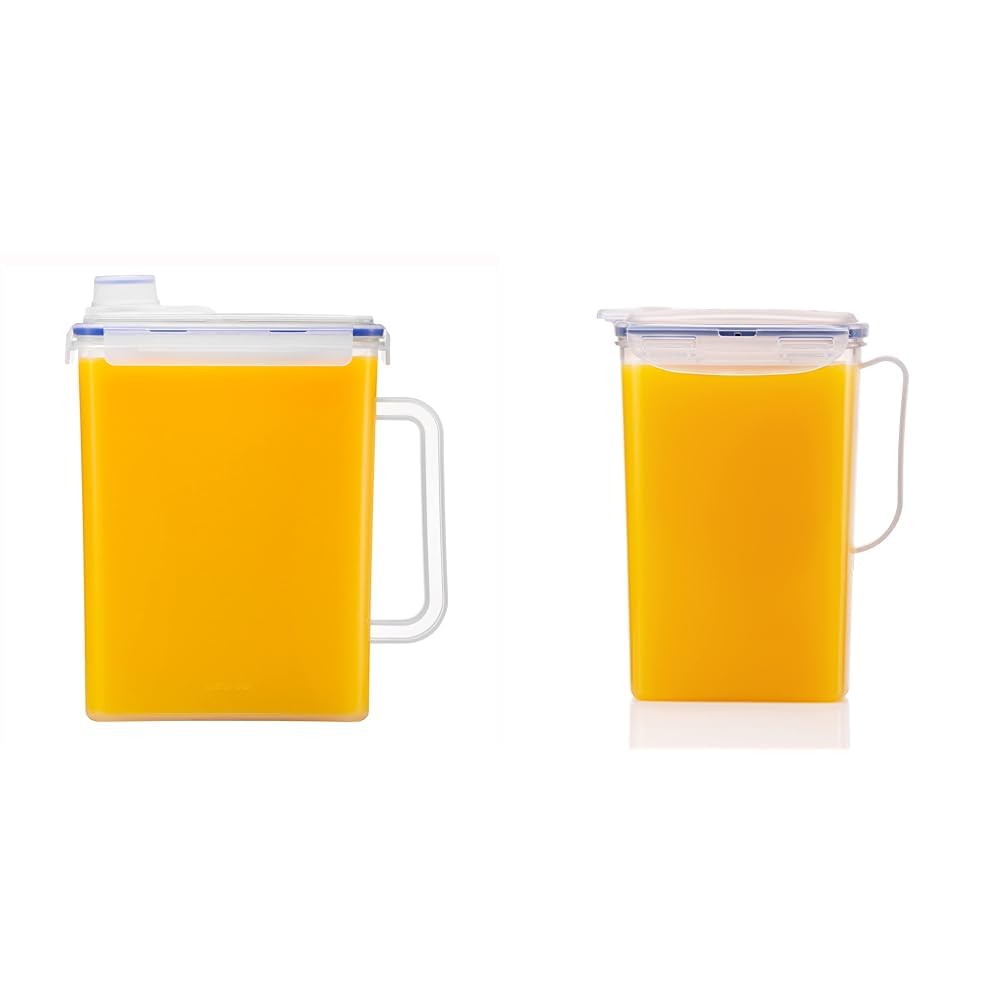 Amazon.com: LocknLock Fridge Water Jug Bundle with 1 Gallon Screw Top ...