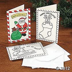 Amazon.com: Holiday Cards - Crafts for Kids & Color Your Own /Shool ...