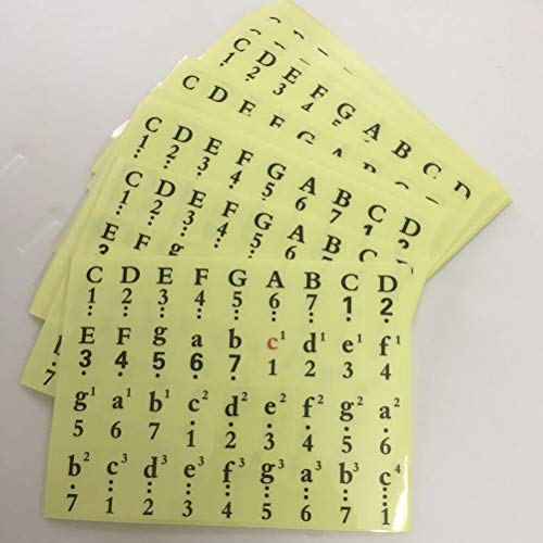 Snapklik.com : 1 Pcs Piano Stickers For Keys Piano Keyboard Stickers ...