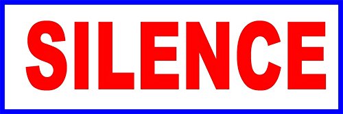 Skysoft Silence Sign Board : Amazon.in: Office Products