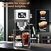 Amazon.com: Geek Chef Espresso Machine, 20 Bar Coffee Machine, Fast Heating Automatic, Latte ...