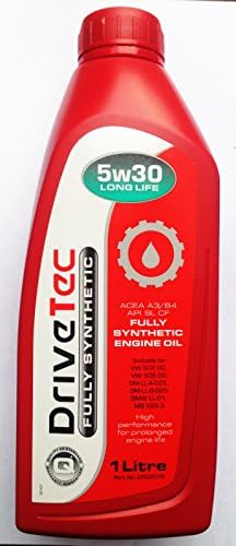 Drivetec 5W30 Long Life Fully Synthetic Engine Oil 1 Litre : Amazon.co ...