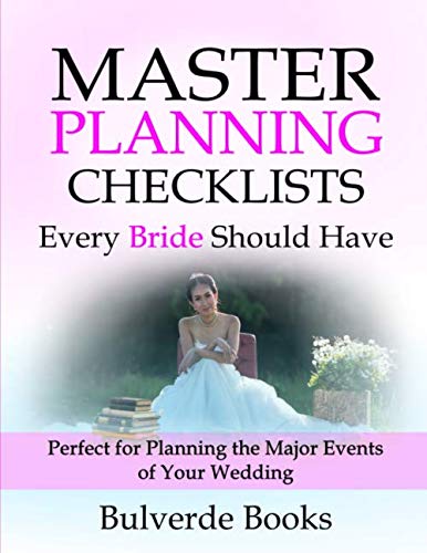 Amazon.com: Master Planning Checklists Every Bride Should Have: Perfect ...