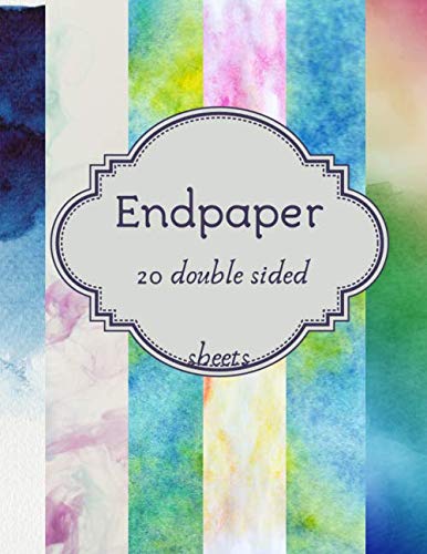 Endpaper: Scrapbook Paper Pad : 20 double sided sheets of Watercolor ...