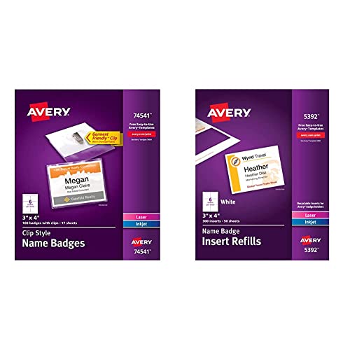 Mejores ofertas e historial de precios de Avery Customizable Name Badge ...