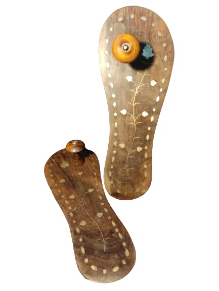 Buy Wooden Cave Khadau Health Care Slippers for Acupuncture or ...