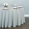 Amazon.com: LTC LINENS 5 Pack 120 Inch Round Tablecloth Silver - Bulk ...