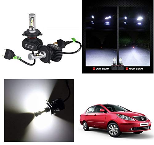 Neeb Traders Tata Vista Manza Car LED Headlights 2 Bulbs 8000LM IP65 ...