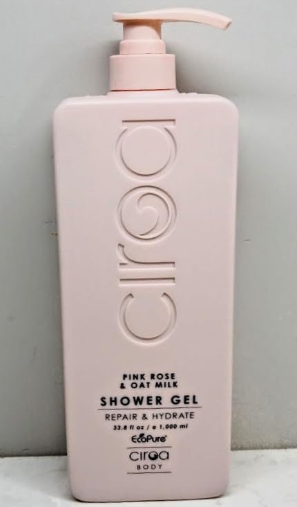 Amazon.com : Ciroa, Pink Rose & Oat Milk, SHOWER GEL, Repair & Hydrate ...
