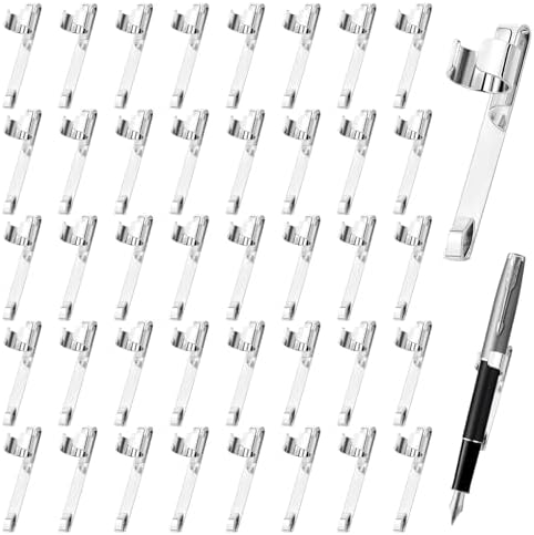 Amazon.com: JJUNW 40Pcs Metal Pencil Clips, Snap-in Pencil Clips for ...