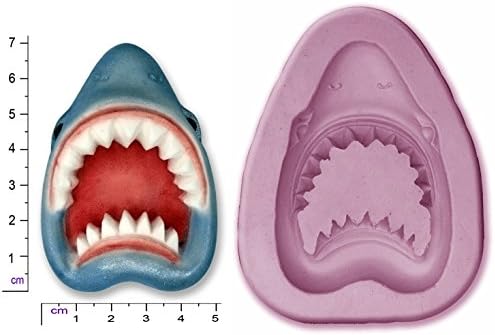 Shark Head Jaws Medium Silicone Rubber Craft Cake Decorating Mould Mold ...