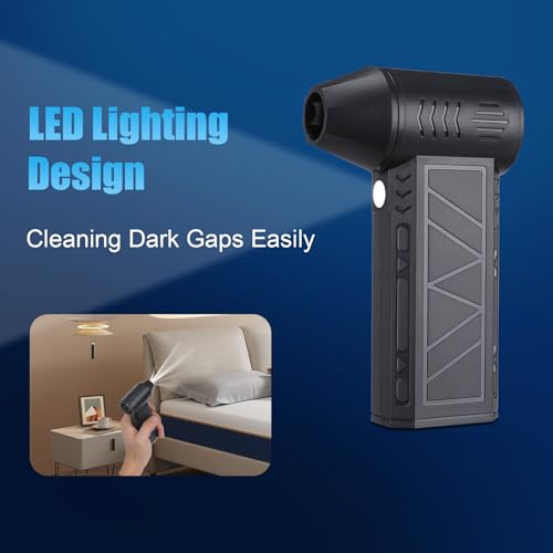 LYtech Compressed Air Duster 100000RPM Tiny Electric Air Duster with ...