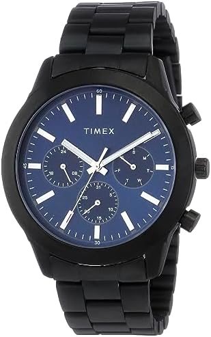TIMEX Multifunction Men Analog Blue Dial Coloured Quartz Watch, Round ...