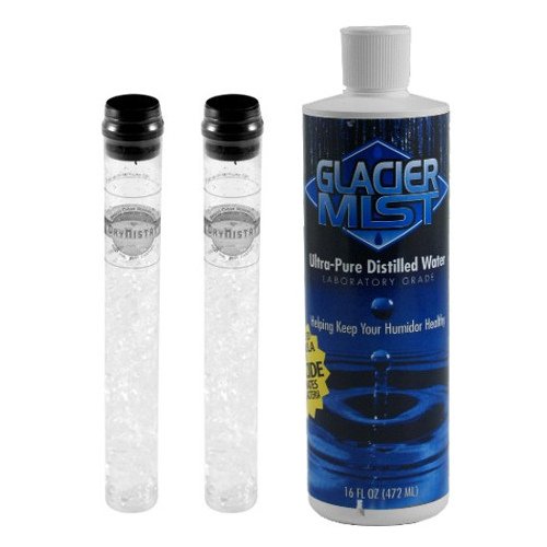 DryMistat 2 Piece Humidifier Tube Set with Glacier Mist Distilled Water ...