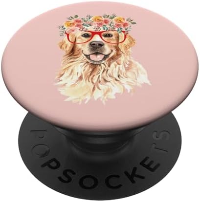 Amazon.com: Cute Golden Retriever dog with red glasses - best gift idea ...