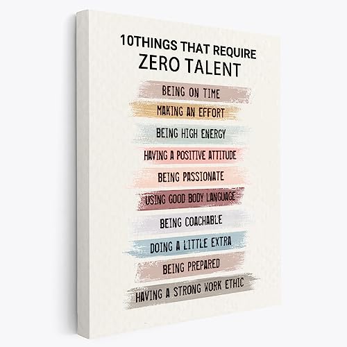 Amazon.com: 10 Things That Require Zero Talent, Canvas Wall Art ...